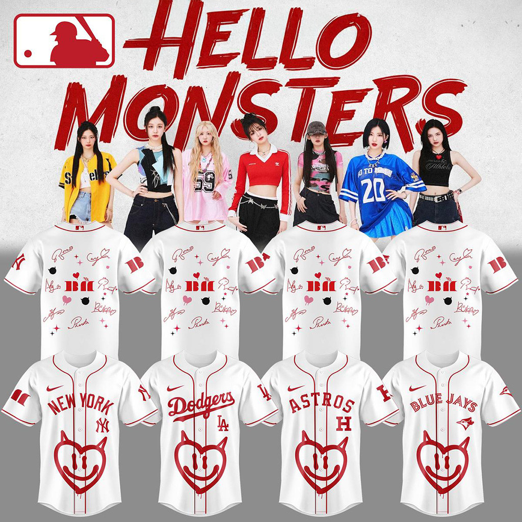 All Team MLB X Babymonster Tour 2025 Jersey MLB Merch Gifts For ...