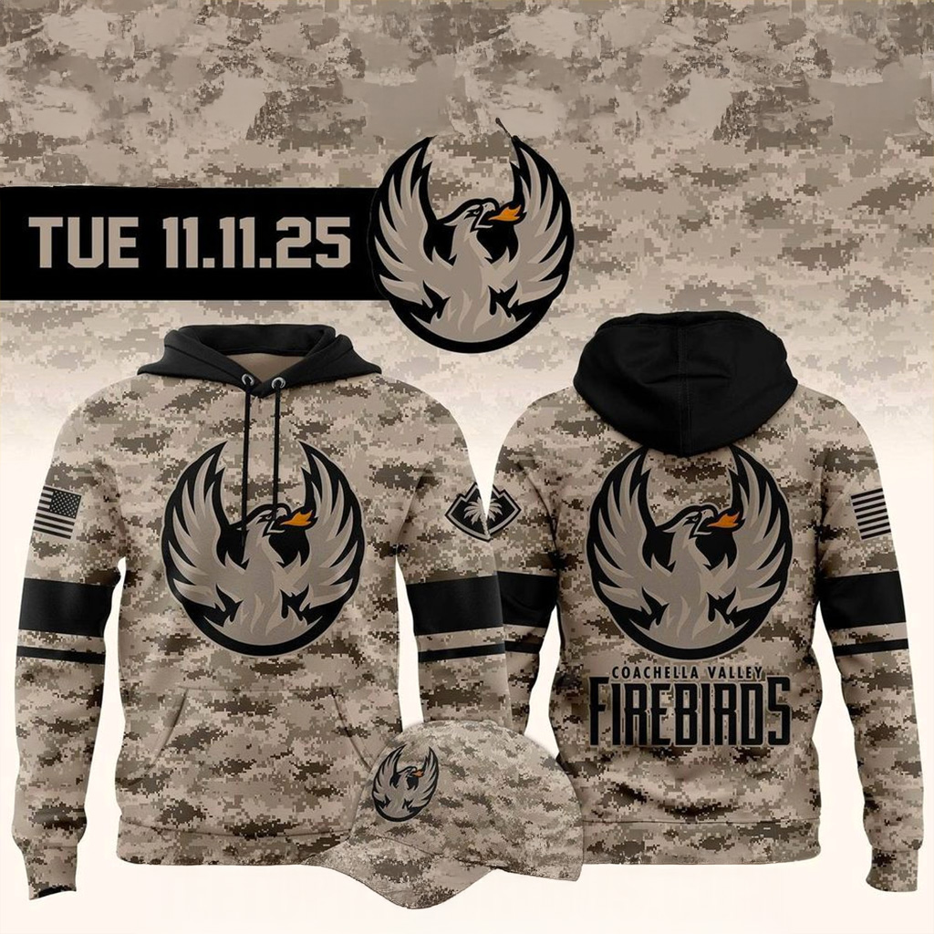Coachella Valley Firebirds Military Appreciation Night 2025 Hoodie ...