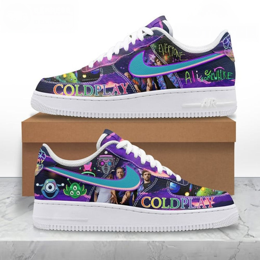 Coldplay Music Of The Spheres World Tour 2025 Nike Air Force 1 Gift ...