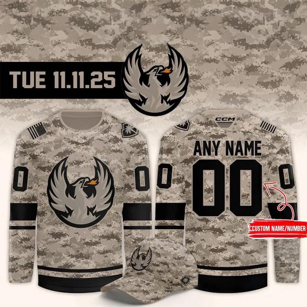 Custom Coachella Valley Firebirds Military Appreciation Night 2025 ...