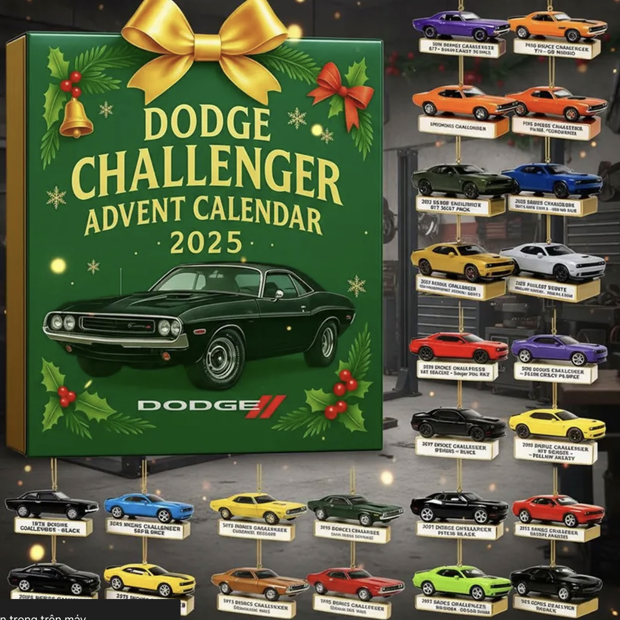 Dodge Challenger Advent Calendar 2025 Christmas Eve Countdown Xmas ...
