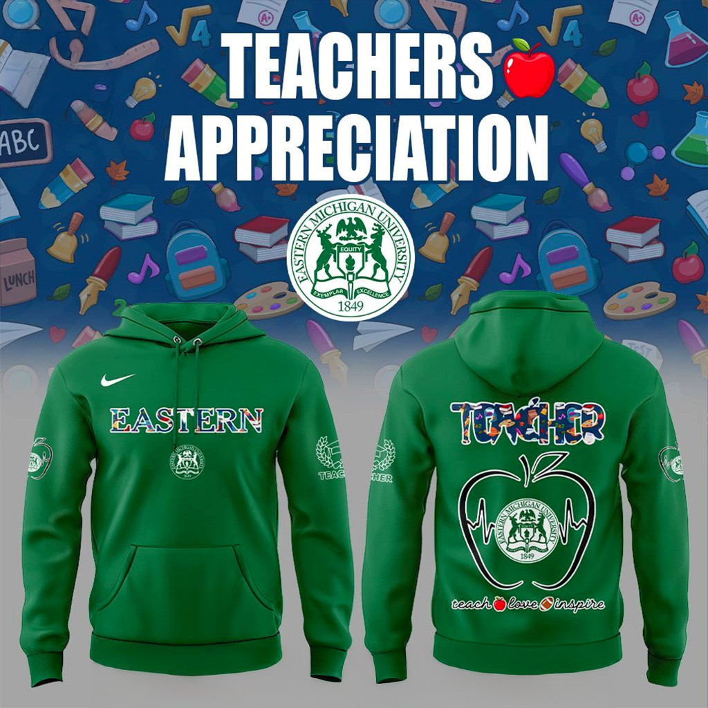 Eastern Michigan Teachers Appreciation 2025 Hoodie Christmas Gift Ideas ...