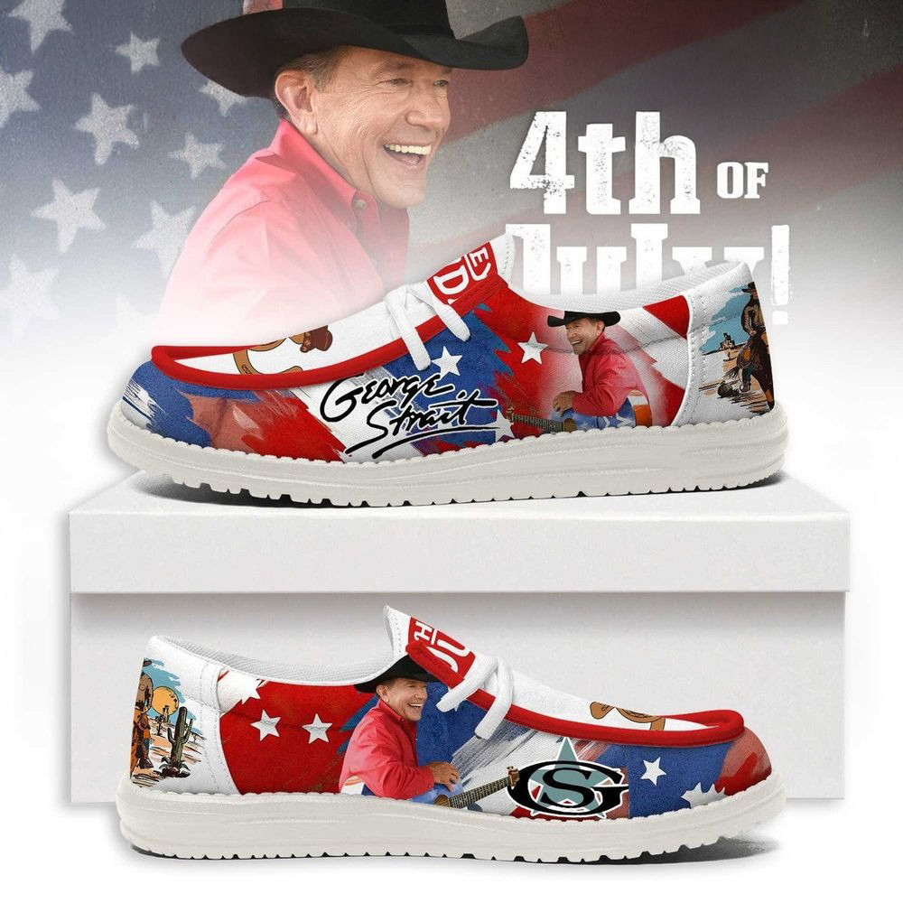George Strait Happy Independence Day 2025 Loafer Shoes George Strait ...