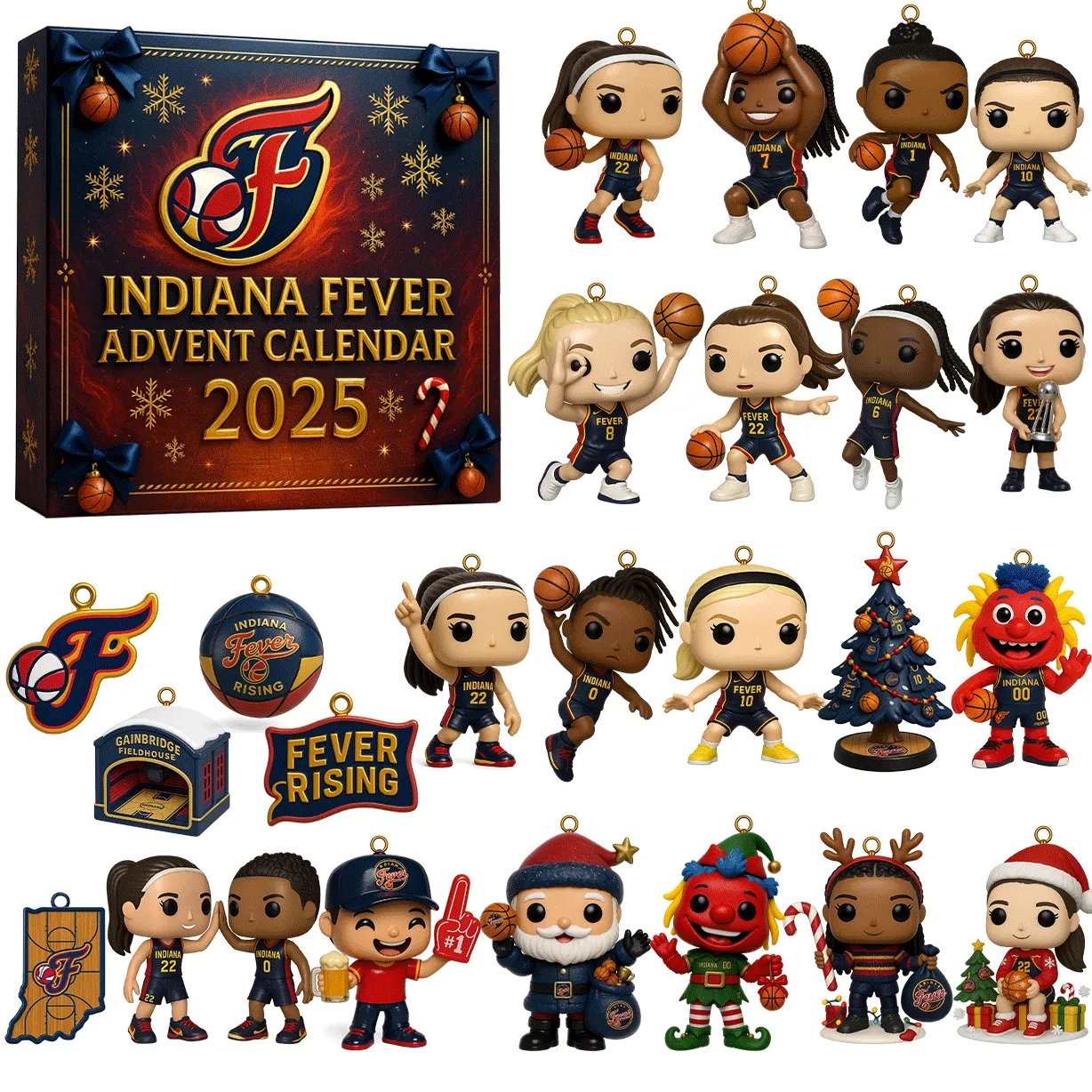 Indiana Fever Advent Calendar 2025 Christmas Advent Calendar Volleyball ...