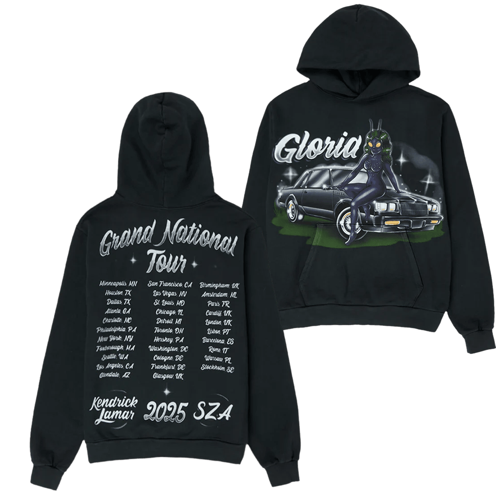 Kendrick Lamar SZA Grand National Tour Merch 2025 Hoodie Gloria Bug ...