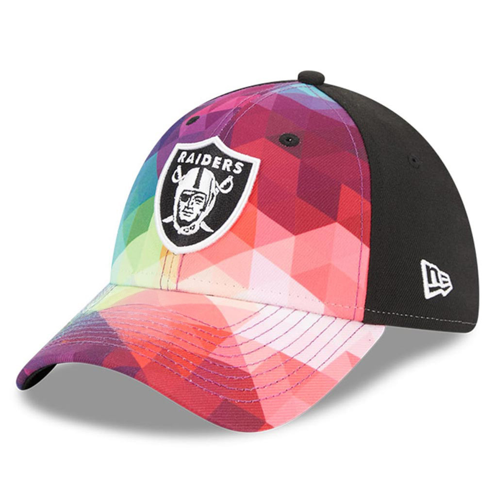 Las Vegas Raiders Crucial Catch NFL Embroidered Hat 2025 Rainbow ...