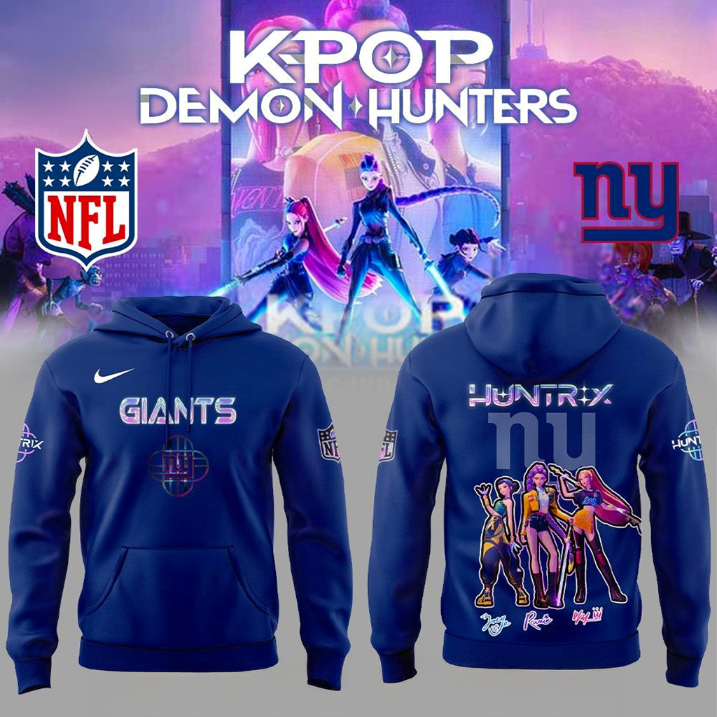 New York Giants x KPop Demon Hunters Hoodie Giants Merch Gift Ideas For ...