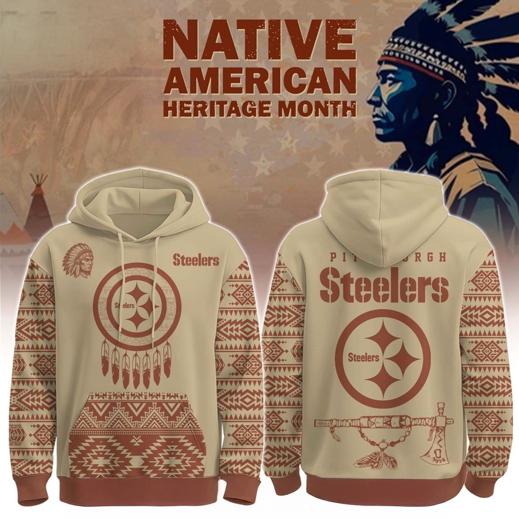 Pittsburgh Steelers Native American Heritage Month Hoodie Steelers ...