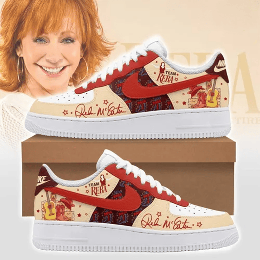 Reba McEntire Boots And Guitars Nike Air Force 1 Reba McEntire Merch ...