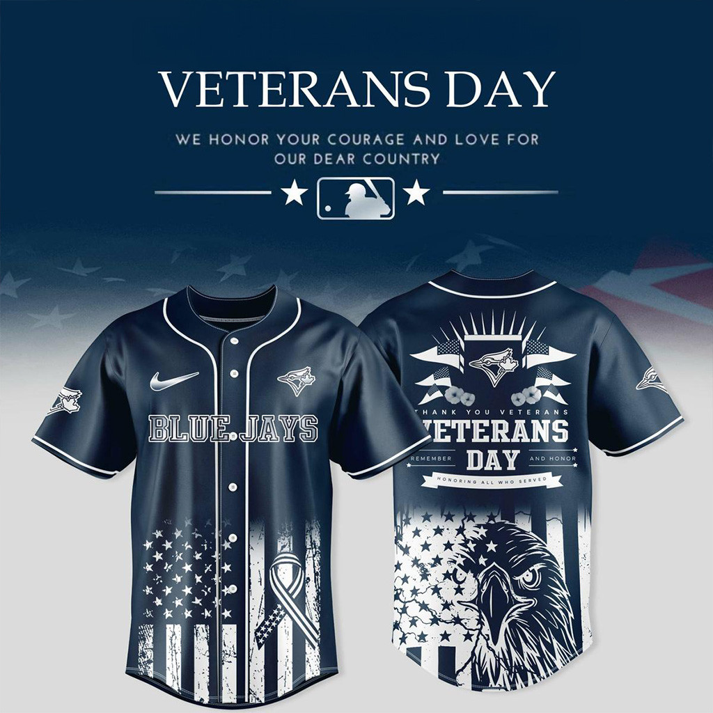 Toronto Blue Jays X Veterans Day 2025 Jersey Toronto Blue Jays Merch ...