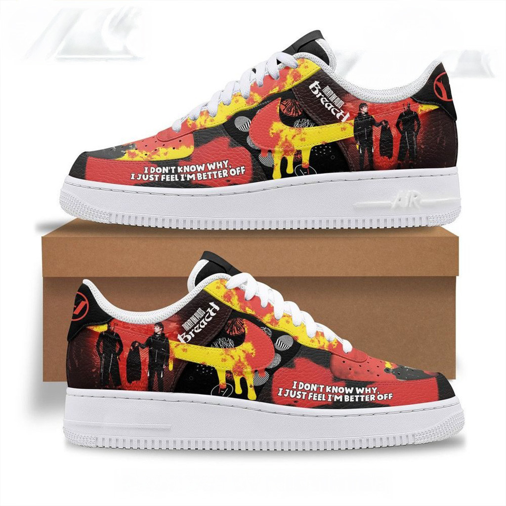 Twenty One Pilots The Clancy Tour Breach 2025 Air Force 1 Sneakers Pilots Merch For Fans - neowand