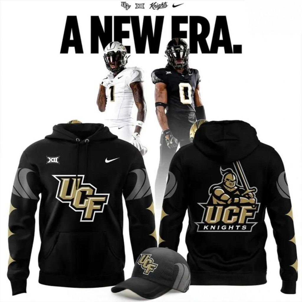 UCF Knights Football New Uniforms 2025 Black Hoodie Knights Merch ...
